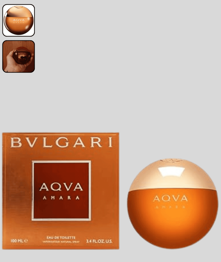 Bvlgari Aqva Amara Men's EDT Spray: Citrus & Amber Fragrance